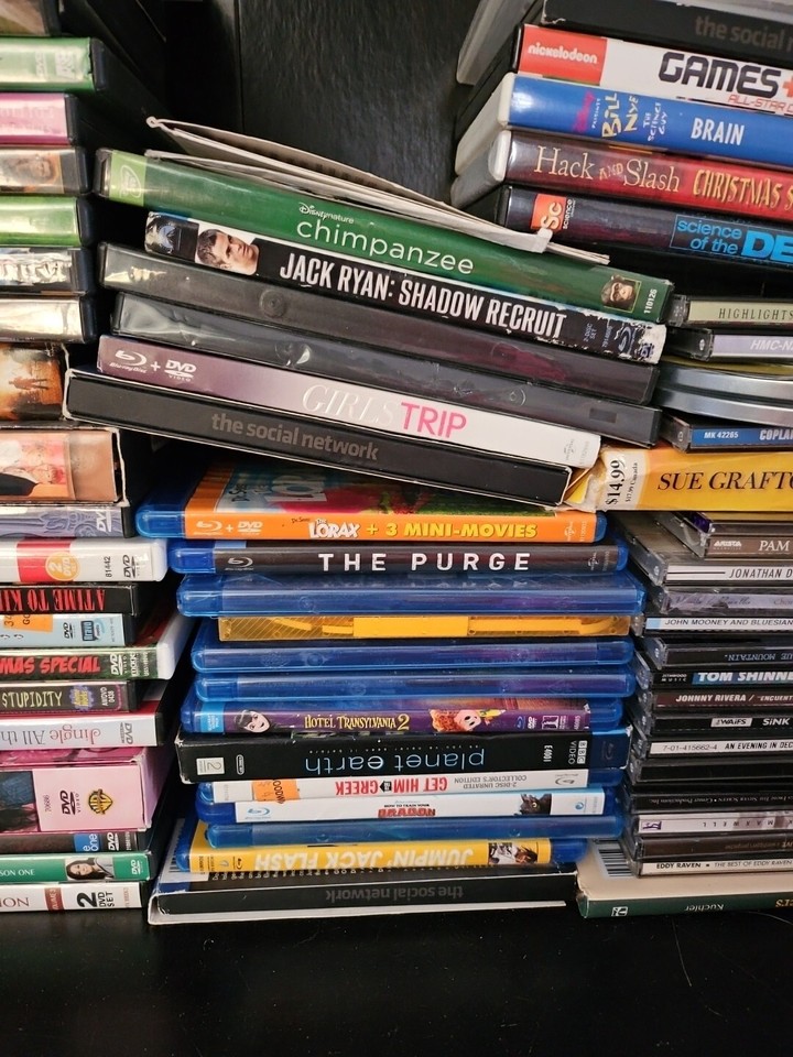 Personal Collection Lot Of 100 Cds And Dvds From Estate Sale See Pics ...