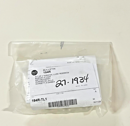 New NIB Allen Bradley 194R-TL1 Kit of 3 Terminal Lugs 1x300mcm | eBay