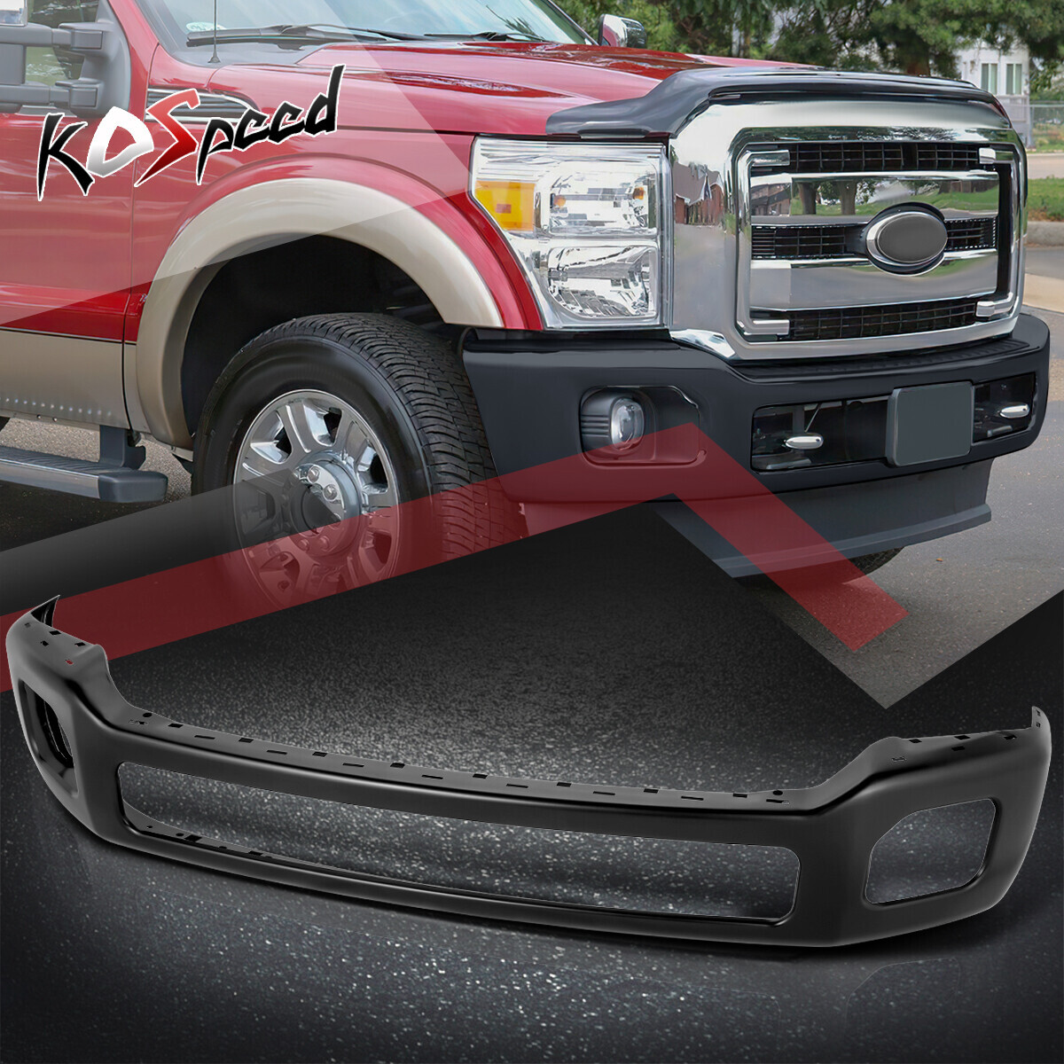 Front Bumper Face Bar w/o Bumper End Cap for Ford F250 F350 Super Duty ...