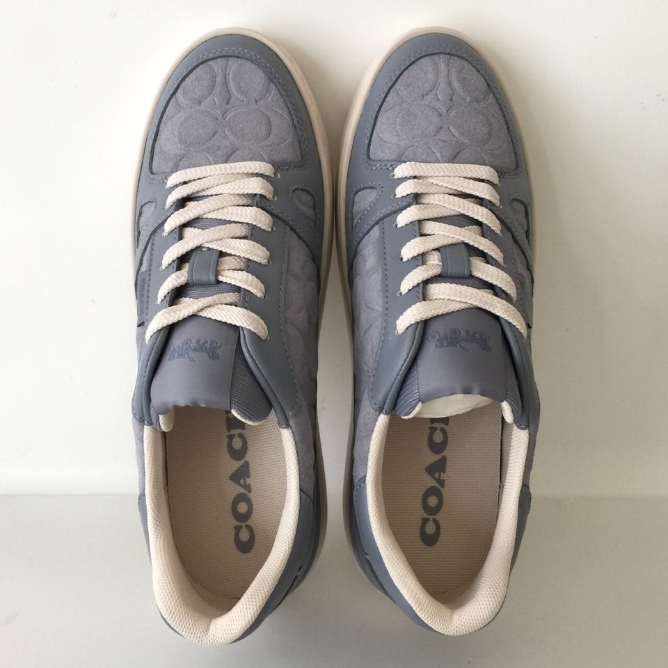 COACH Clip Low Top Sneaker In Signature Suede Leather Upper Womens US ...
