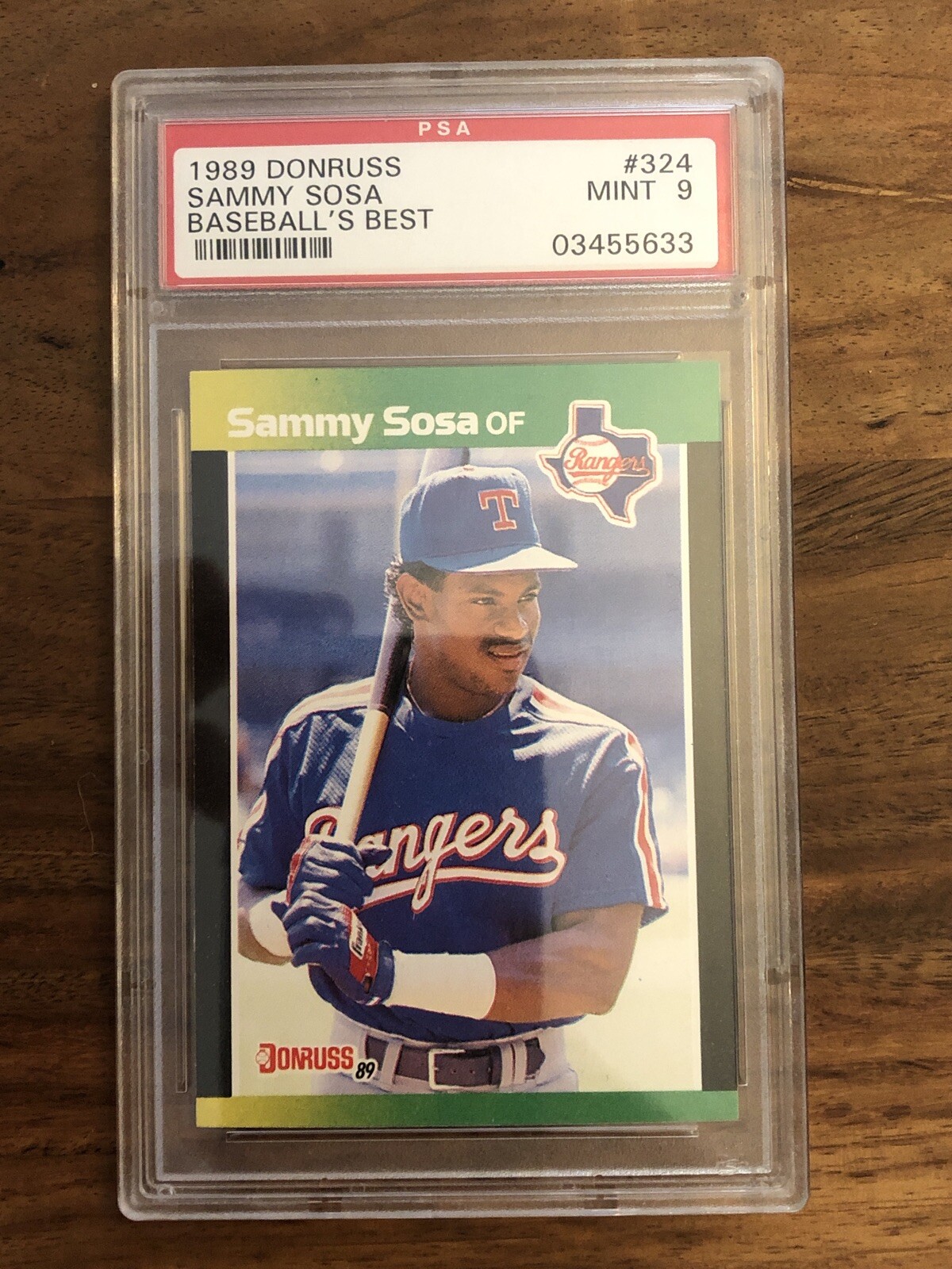 Sammy Sosa 1989 Donruss Baseball Best Rookie Card # 324 Texas Rangers ...