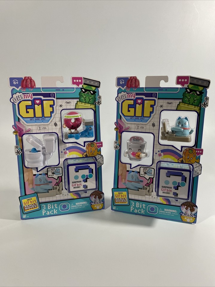 Oh My GIF Collectible Funny Animated Toy Figurines 3-Bit Packs - NEW ...