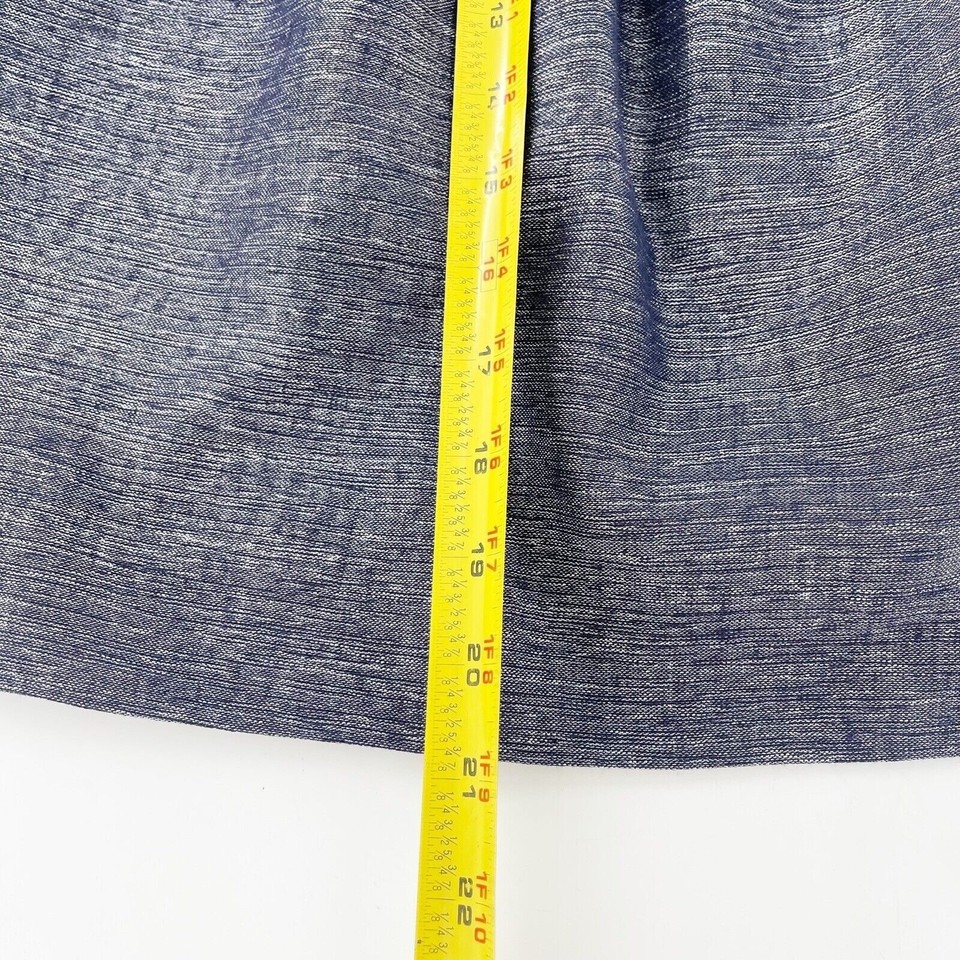 Ann Taylor Linen Blend Navy A-Line Skirt Size 10 Pleated Old Money ...