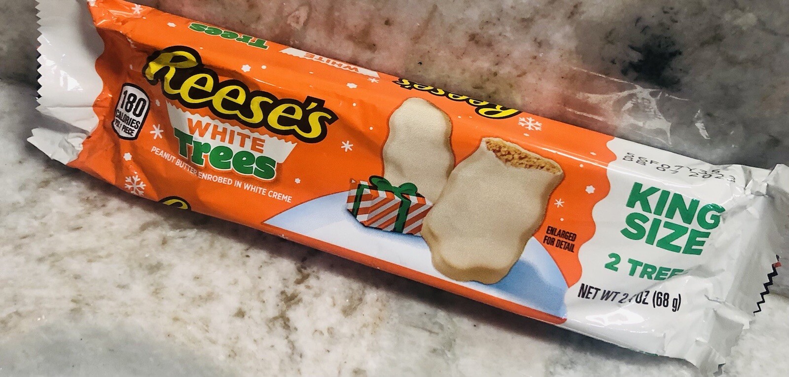 Reese’s Peanut Butter Enrobed in White Creme White Trees. King Size 2 ...