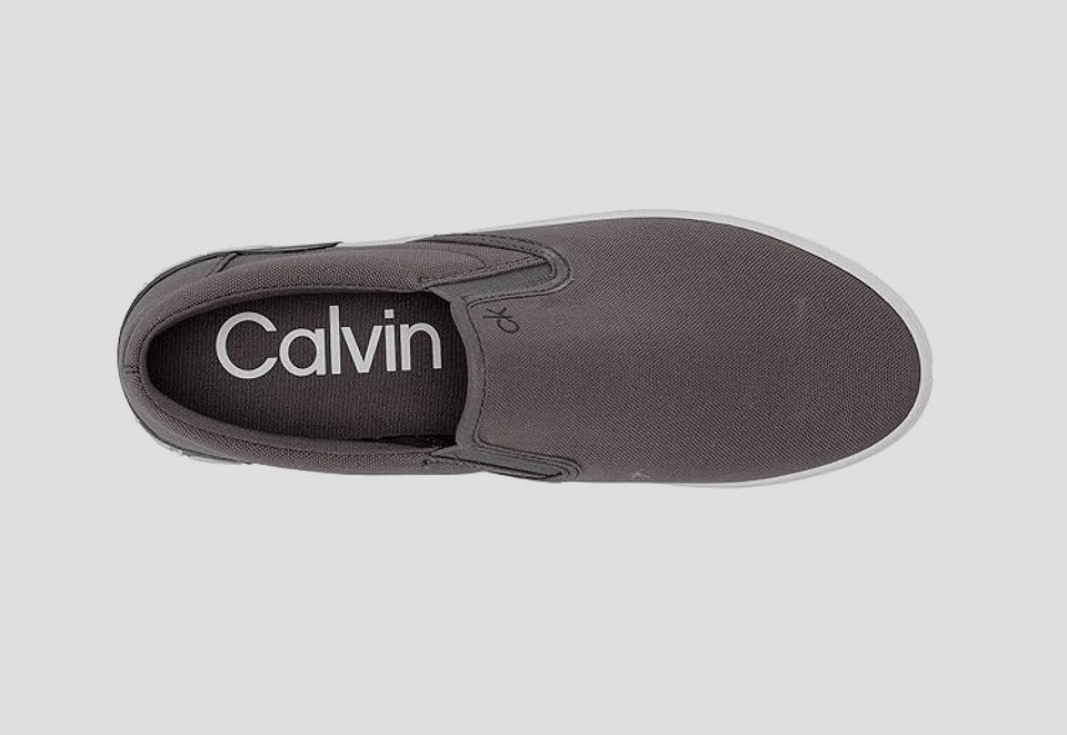 Men's Slip-On Sneaker Shoes Gray Fabric Calvin Klein Ryor Sizes 7 M | eBay
