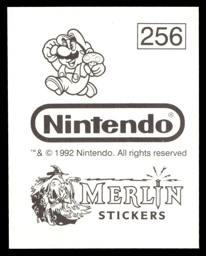 1992 Merlin Nintendo Sticker Album Foil Sticker #256 | eBay