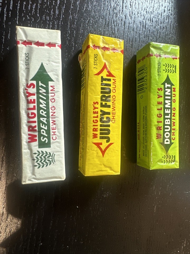 Wrigley GUM 3 pack Fun Box Gift Variety Display RARE | eBay