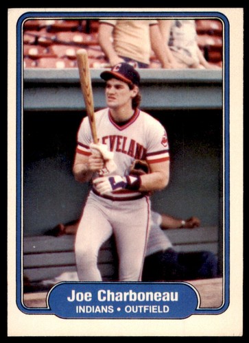 1982 Fleer Baseball Card Joe Charboneau Cleveland Indians #362 | eBay