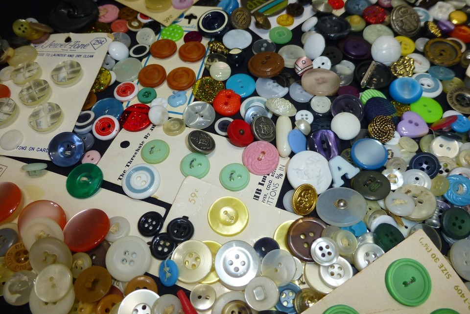 Vintage button lot old buttons collection | eBay