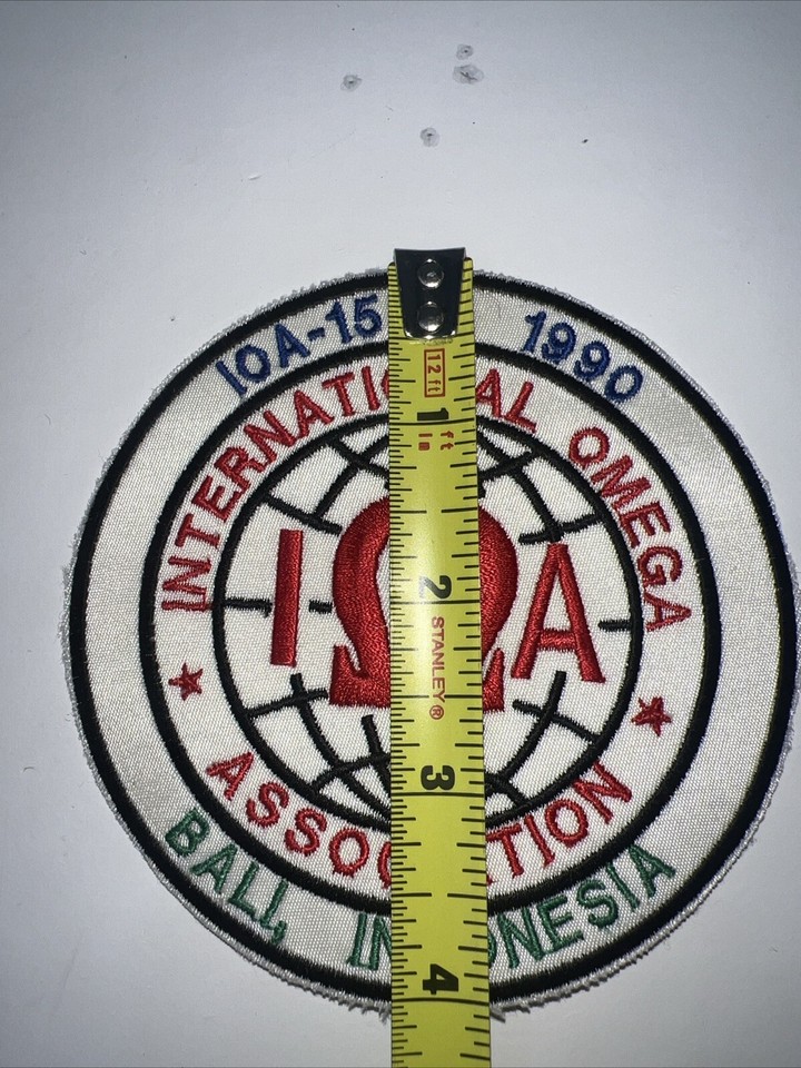 international omega association Ball, Indonesia 10A-15 1990 embroidered ...
