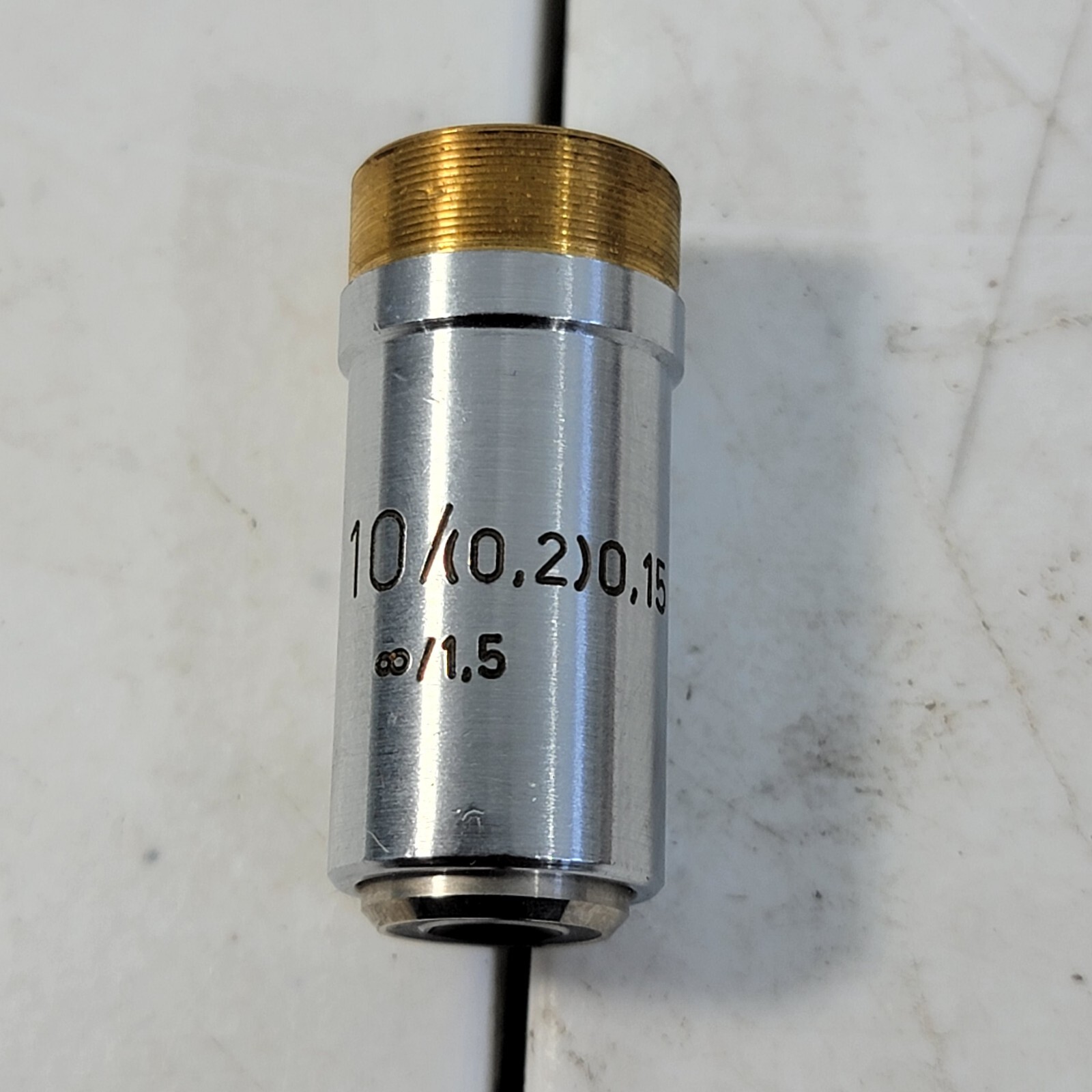 ZEISS 10x Epiplan Microscope Objective 10/(0,2)0,15 Inf/1,5 w/ Black ...