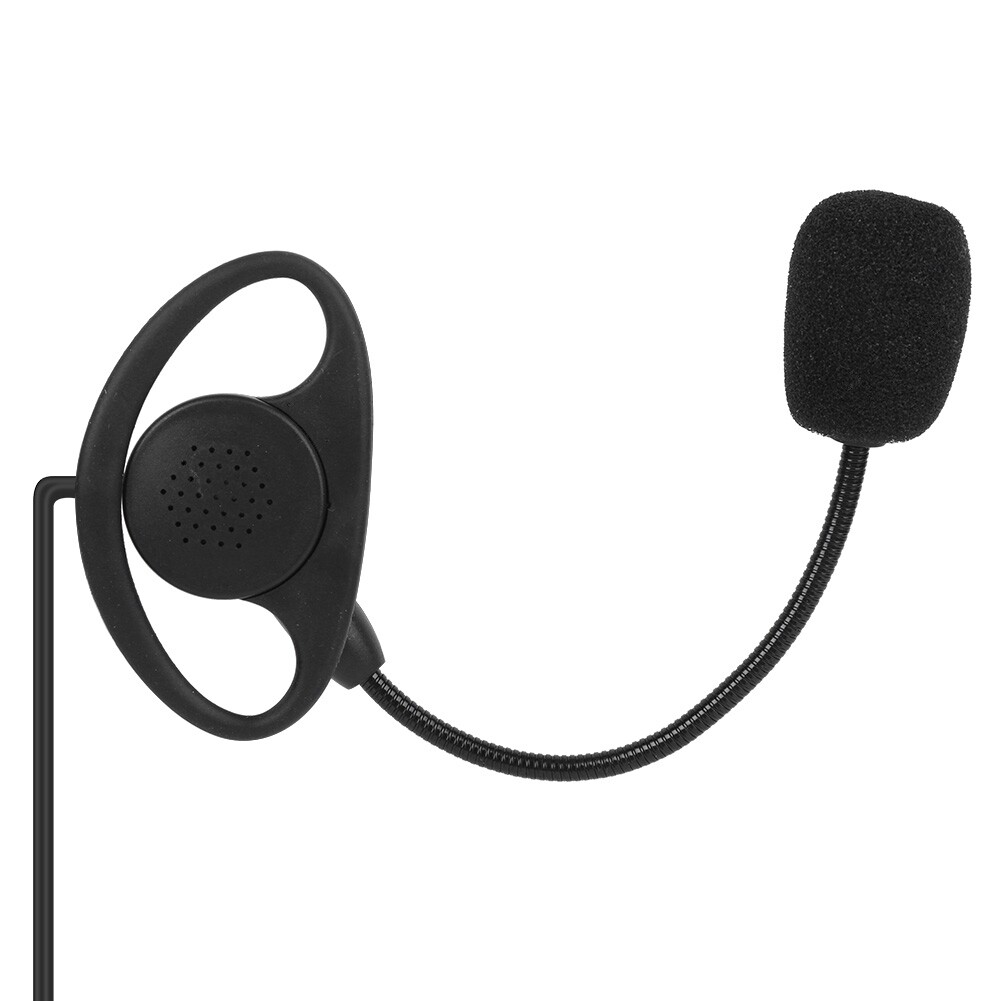 3.5mm Ear Hook Two Way Radio Earphone BT Wired Intercom Headset For V6 ...