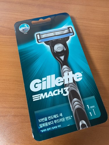 [Gillette] Mach3 Manual Razor, Mach 3 - 1 Razor + 1 Blade | eBay