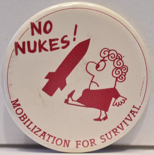 1970s No Nukes Mobilization Survival Nuclear Missile Weapon Anti-War ...