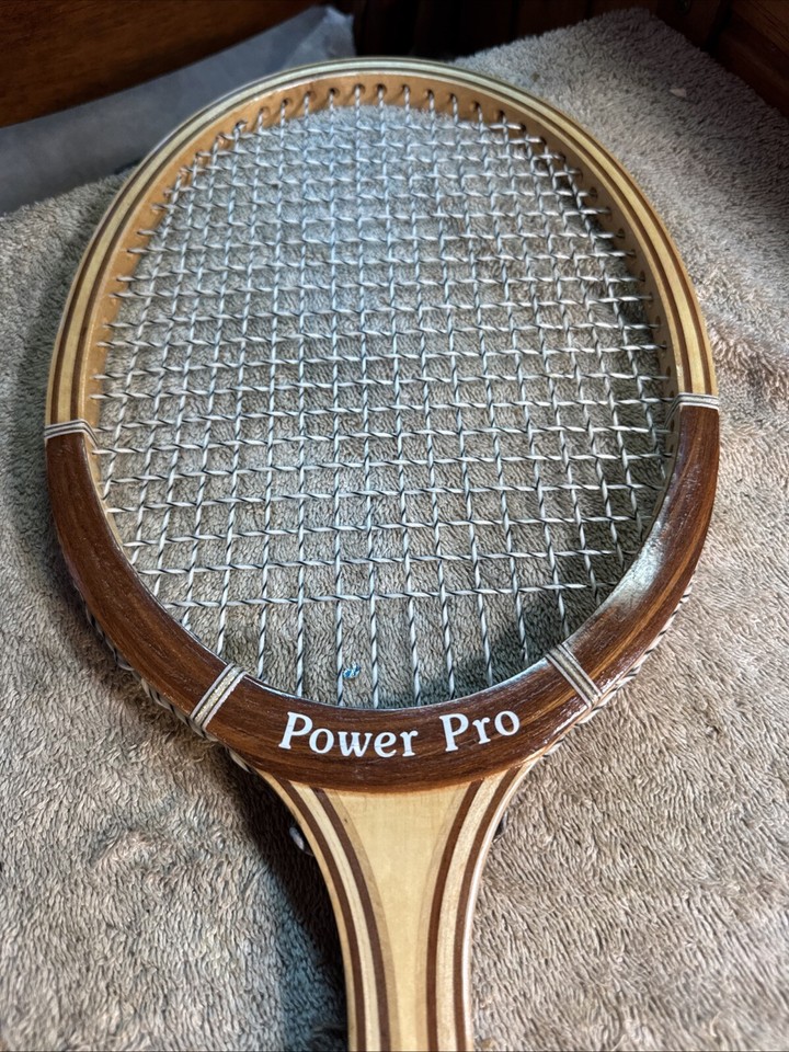 Power Pro Vantage Wooden Tennis Racket VINTAGE | eBay