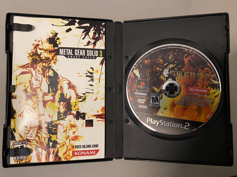Metal Gear Solid 3 Snake Eater PS2 PlayStation 2 AD Complete CIB - (See ...