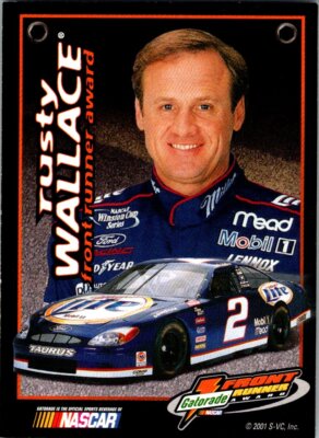 2001 Press Pass Gatorade Front Runner Award #7 Rusty Wallace | eBay