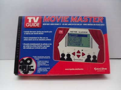 Excalibur TV Guide Movie Master Rare Vintage Electronic Handheld Game ...