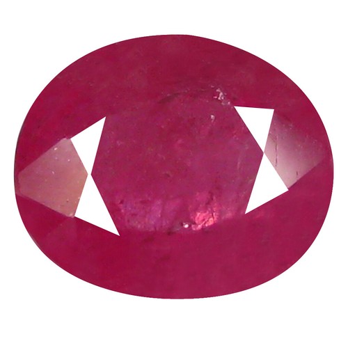 1.67 CT Super-Excellent Forme Ovale (8 X 6 MM ) Rouge Saphir Gemmes ...
