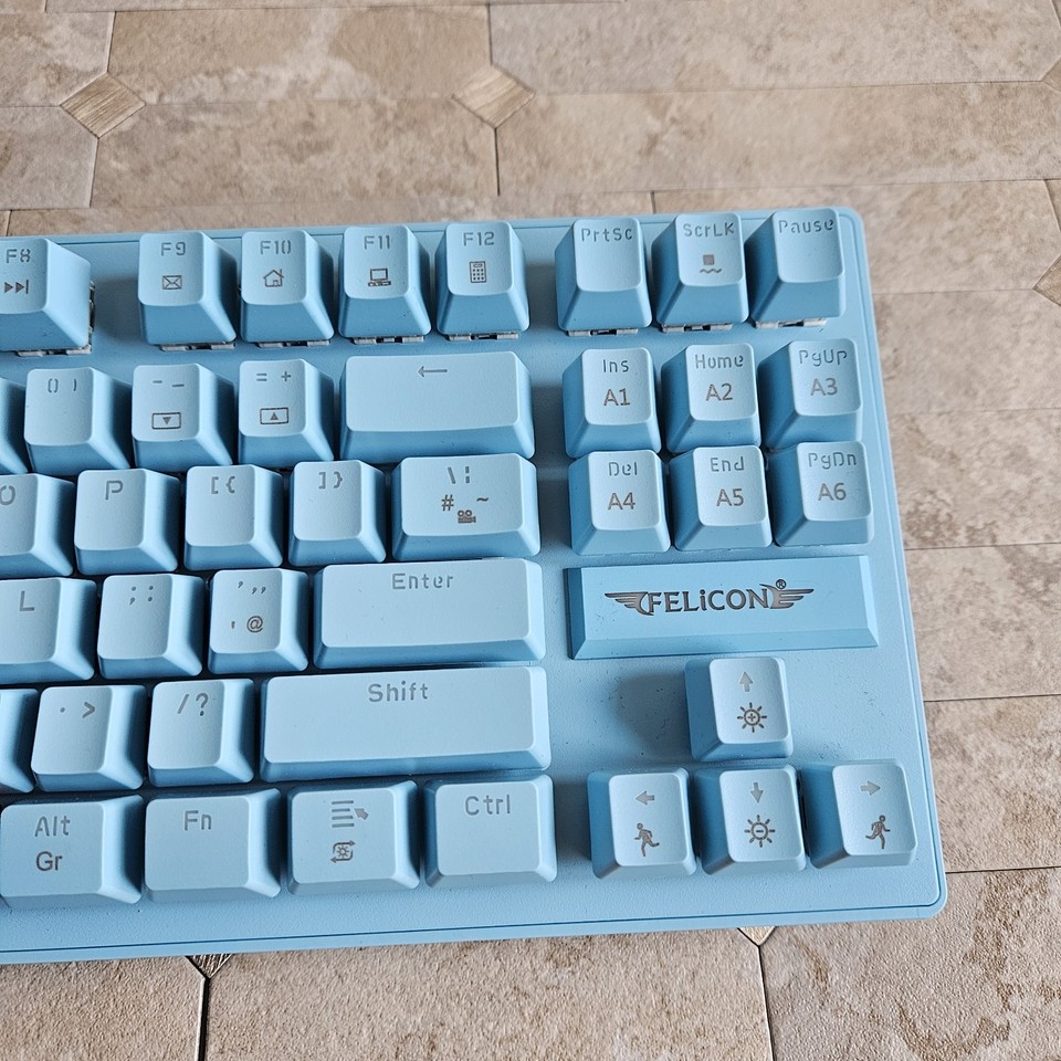 FELiCON K2 RGB Wired Mechanical Gaming Keyboard - 88 Keys UK Layout ...