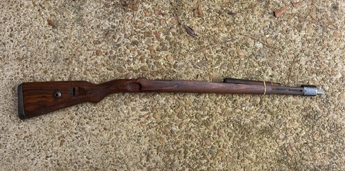 WW2 German K98 Mauser Stock & Handguard W/ Front Barrel Band | eBay