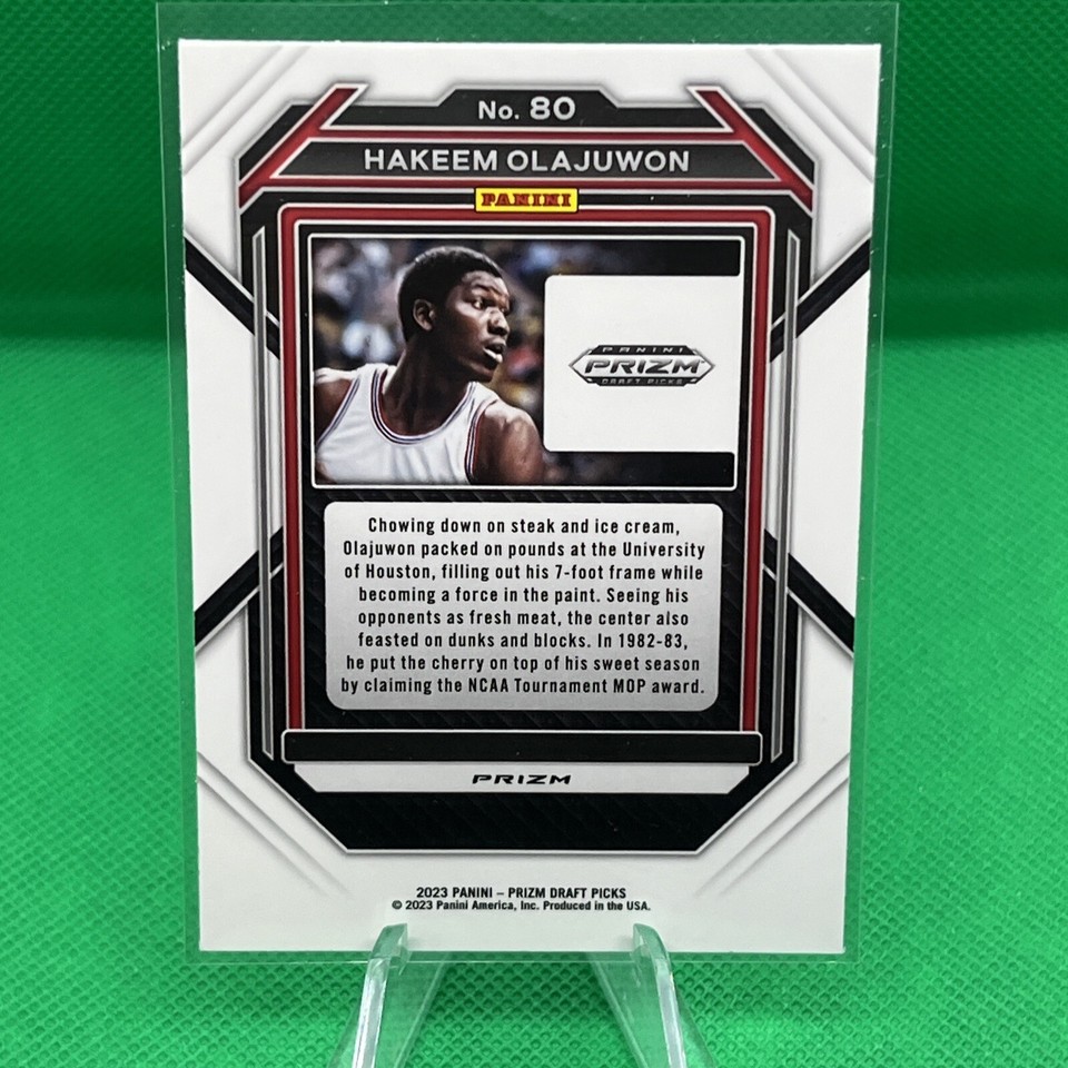 2023 Prizm Draft Picks HAKEEM OLAJUWON GREEN PRIZM Houston #80 | eBay