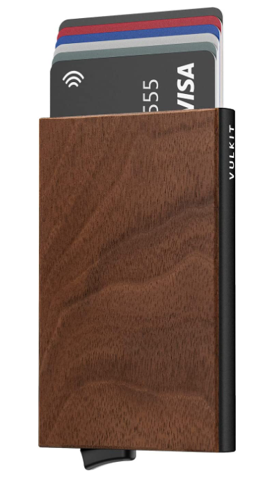 VULKIT Card Holder with Side Slider Wallet RFID Blocking Slim Metal ...
