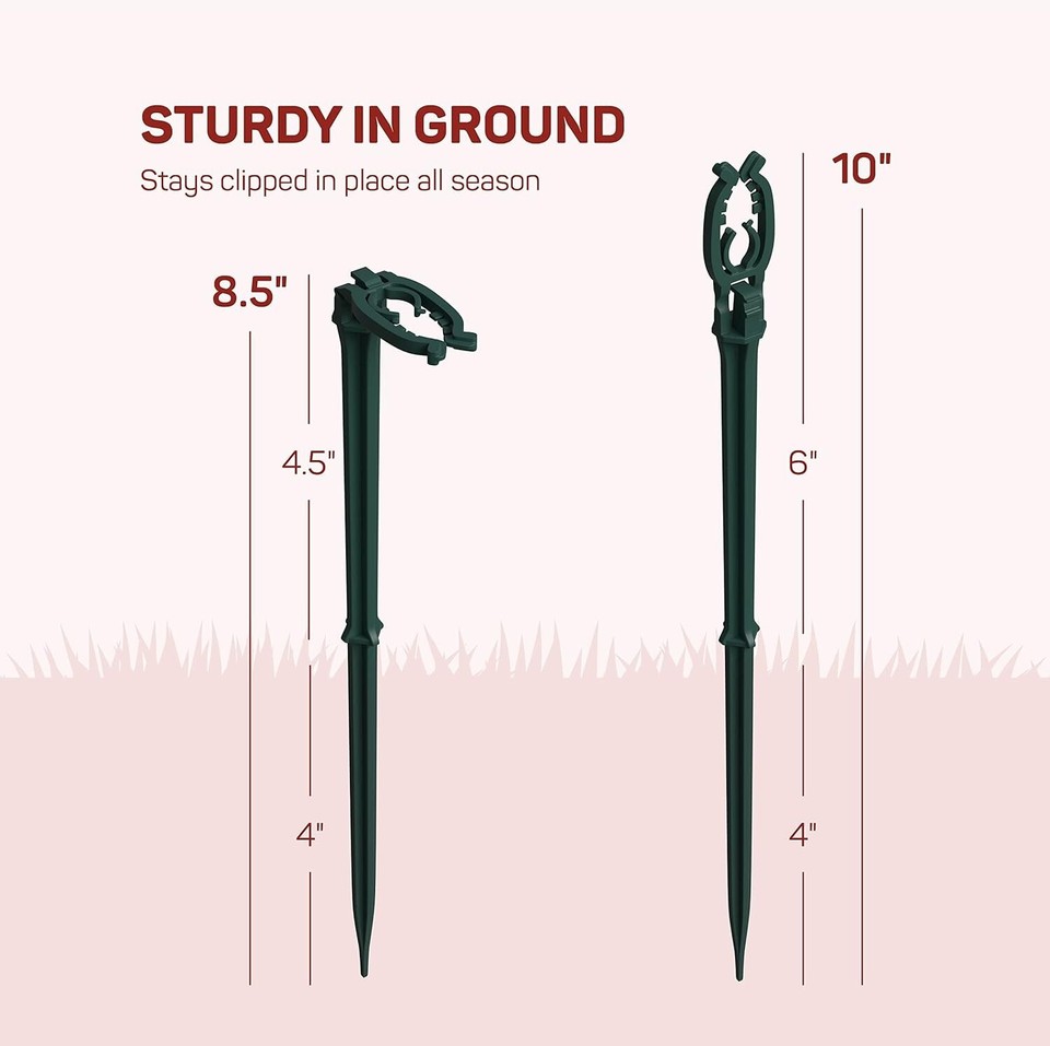 NEW Christmas Light Yard Stakes [Set of] Outdoor Light Stakes - 8.5 ...