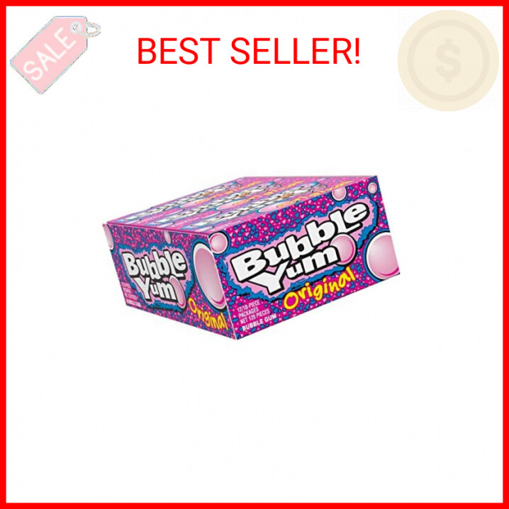BUBBLE YUM Original Flavor Chewy, Bubble Gum Packs, 2.82 oz (12 Count ...