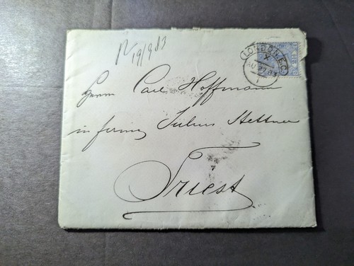 1883 England Folded Letter Cover London EC to Trieste Italy | eBay