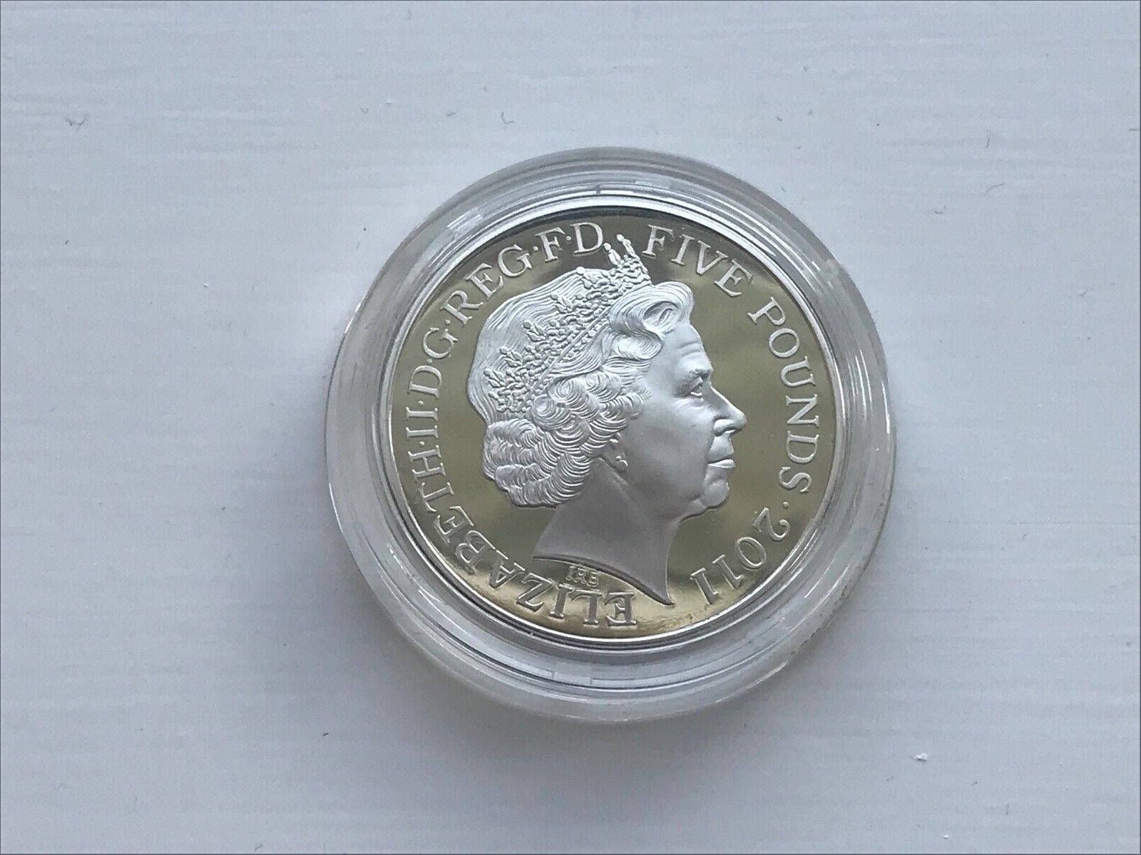 2011 ROYAL WEDDING SILVER PROOF 5 FIVE POUND ROYAL MINT COIN COA BOX ...