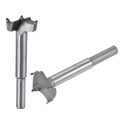 Wood Boring Drill Bits 26-27mm Dia Carbide Alloy Steel Round Shank 2Pcs ...