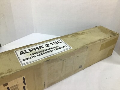 Alpha 215c Programmable Color Message Display | eBay