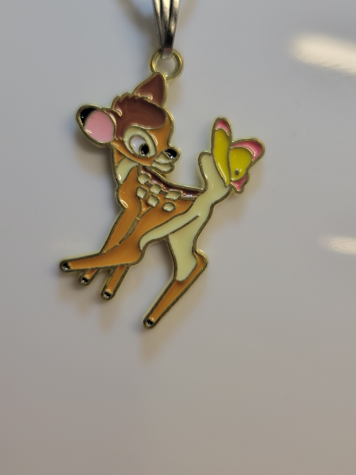 Bambi necklace, chain, pendant, charm adorable, Disney | eBay