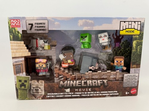 MINECRAFT MOVIE OVERWORLD BATTLE PACK MINI MODE FIGURES 194735301089| eBay