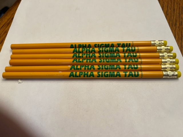 Set of 6 Alpha Sigma Tau Pencils NEW, LICENSED, RETRO | eBay