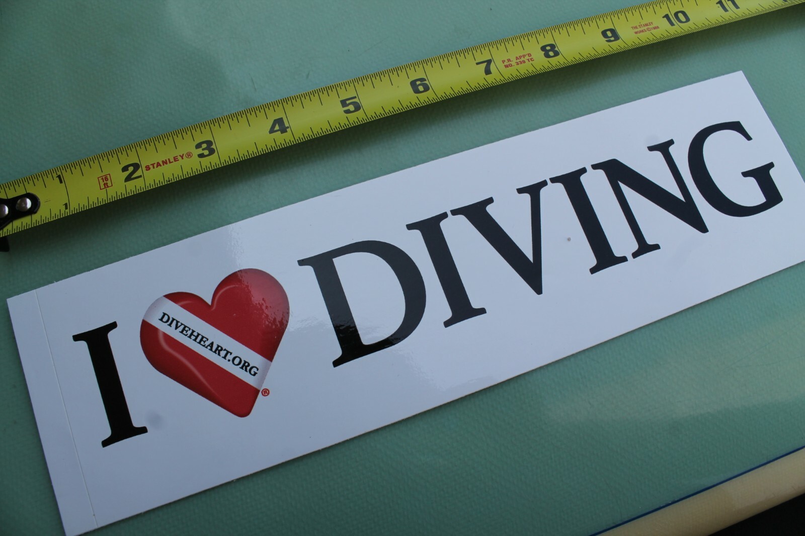 I Heart Diving Diveheart Ocean Nautical Equipment Scuba Snorkel Diving ...