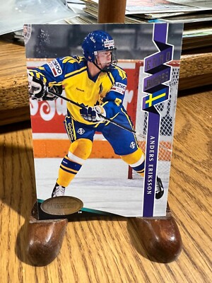 1993-94 Parkhurst Emerald Ice Anders Eriksson RC Sweden Card #540 Euro ...