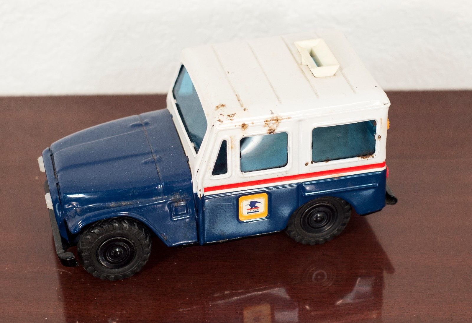 1960's PROMO USPS US MAIL JEEP PRESSED STEEL METAL WESTERN STAMPING ...
