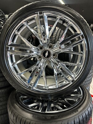20" Camaro ZL1 Chrome WHEELS/TIRES Factory OEM 5X120 set 5773 5774 | eBay