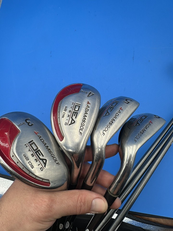 Adams Idea Hybrid RH Iron Set Of 7 A2OS Irons 7-9 Hybrid 3-6 Pro launch ...