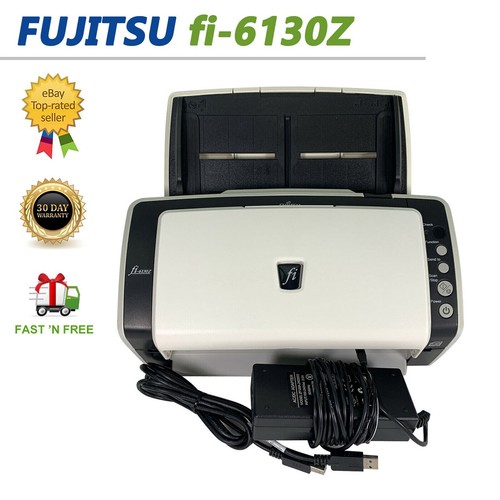 Fujitsu FI-6130Z Duplex Sheetfed Document Color Scanner PA03630-B055 w ...