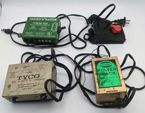 Lot of 4 Model Train Transformers HO N Scale Different Tyco Micro ...