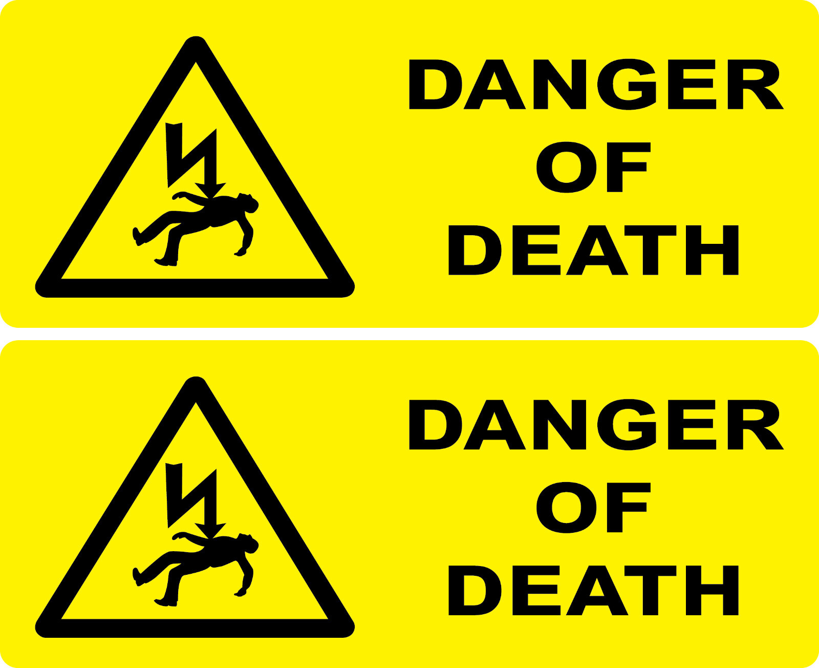 Electrical Warning Labels 230v 240v 400v 415v 440v Electric Shock, High ...