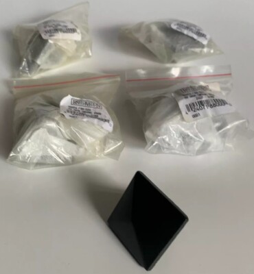 NEW Lot Of 4 Signature Hardware Brass Rectangular Pyramid Drawer Pull ...