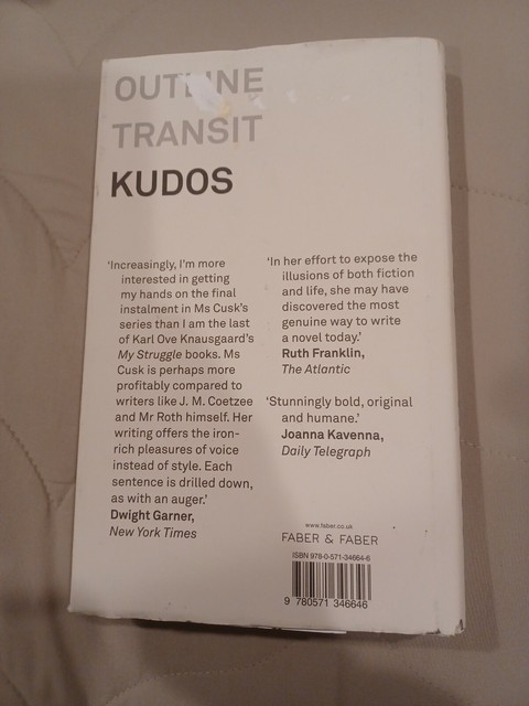 Kudos Hardcover by Cusk Rachel ISBN 0571346642 Isbn-13 9780571346646 ...
