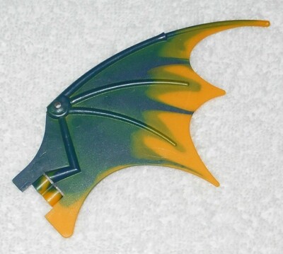 LEGO Viking - Ofnir Dragon Wing - Dark Blue w/ Orange Edge - Part ...