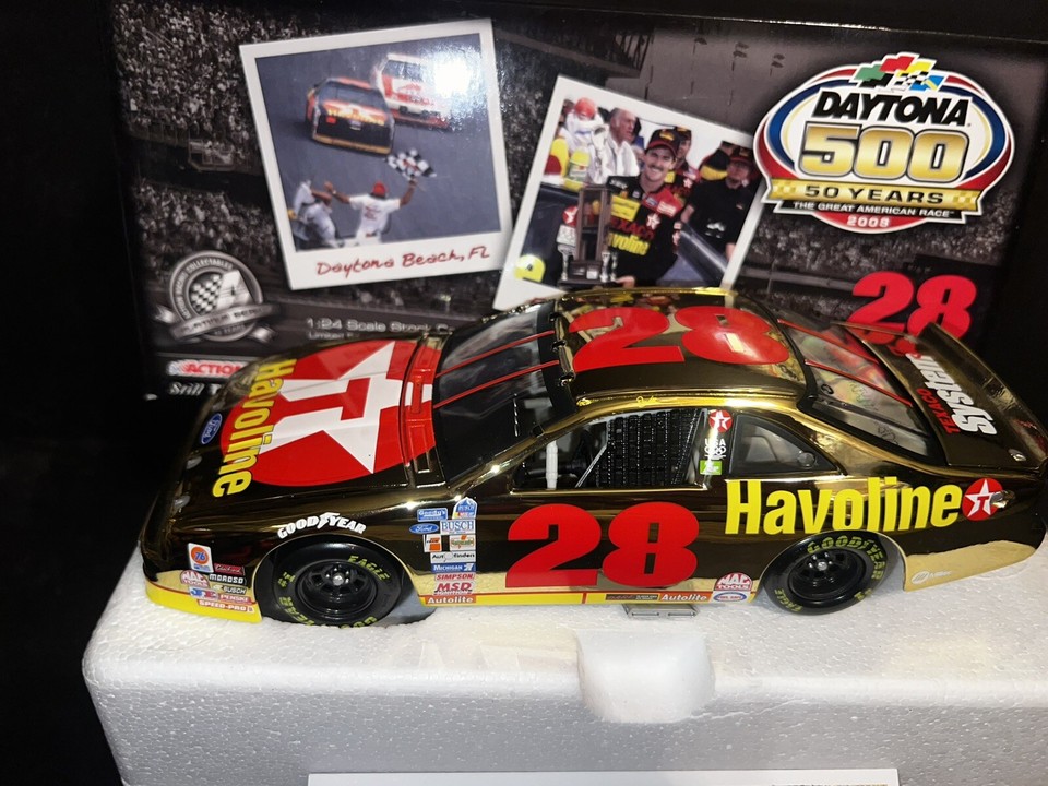 2008 Action 1:24 Davey Allison #28 Havoline Gold Chrome D500 Winner | eBay