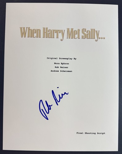 ROB REINER SIGNED WHEN HARRY MET SALLY SCRIPT COVER AUTOGRAPH COA | eBay