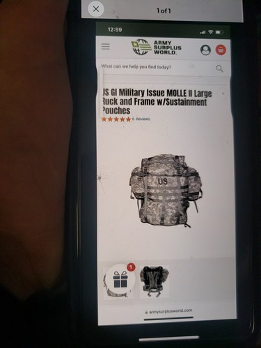 USGI COMPLETE Army Surplus MOLLE ACU Large Rucksack Backpack w/Frame ...